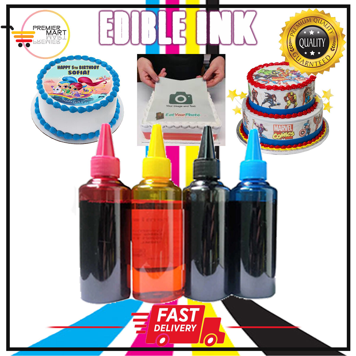 Edible Refill Ink 100ml Edible Ink, Edible Image Printer Ink, Edible ...