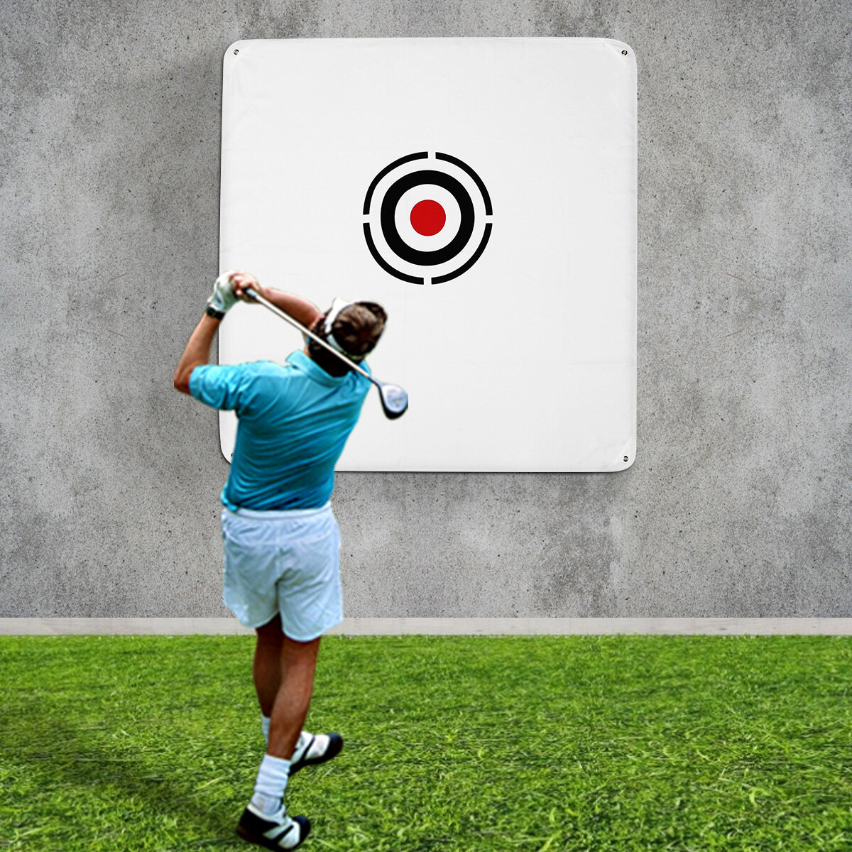 Golf Bullseye Practice Cloth Hitting Target Canvas Golf Training Aid ...
