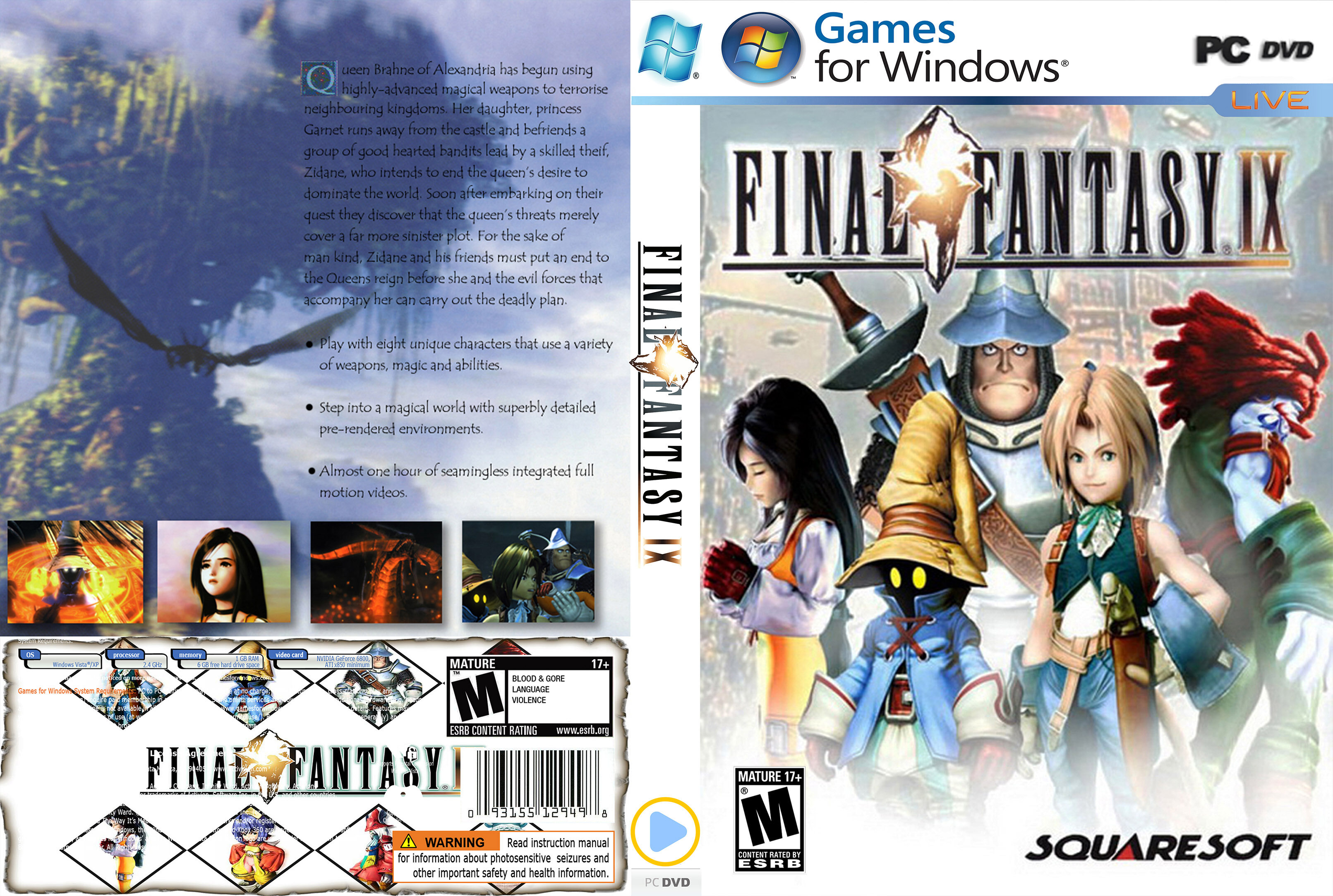 FINAL FANTASY IX PC GAME [Offline INSTALLATION] | Lazada