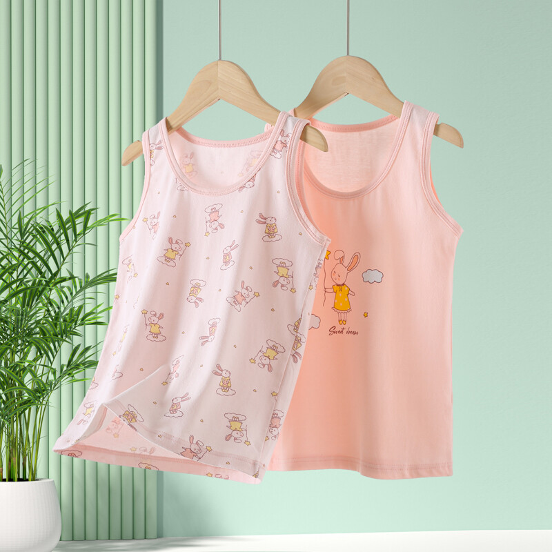 LeafishKids Singlet Cotton 100-150Cm Boys Girls Tank Tops Solid Color ...
