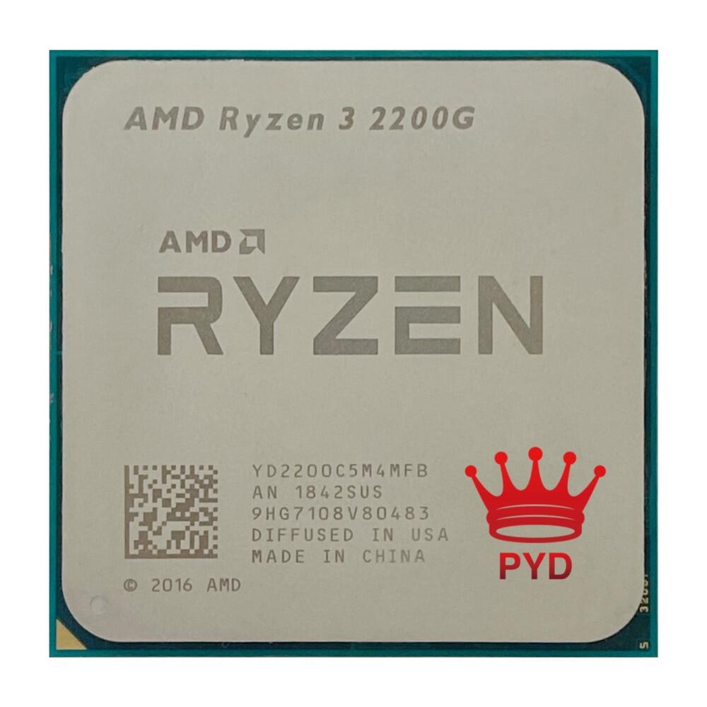AMD Ryzen 3 2200G R3 2200G 3.5 GHz Quad-Core Quad-Thread CPU Processor ...