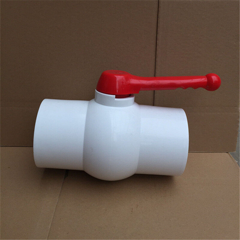 PVC water pipe plastic ball valve 110MM ball valve switch water stop ...