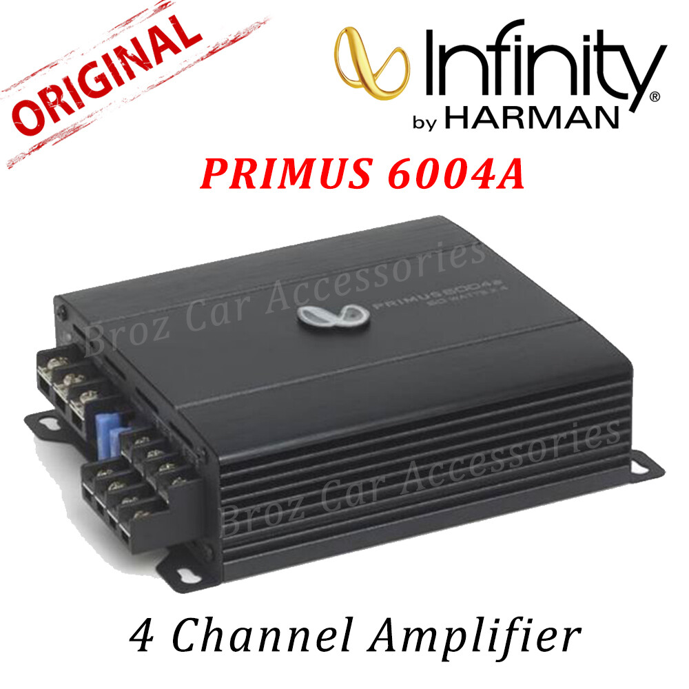 INFINITY Primus 6004A Compact 4-Channel Car Amplifier. 280W Max Power 8 ...