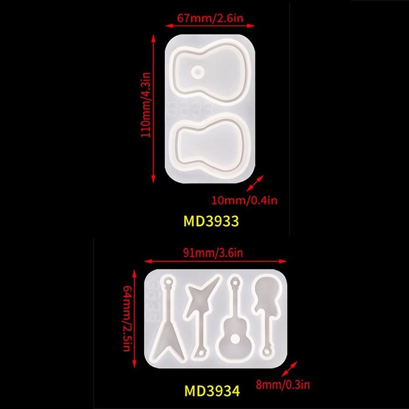 Irregular Shaped Exquisite Resin Mold,Guitar Pick Triangle Plectrum ...