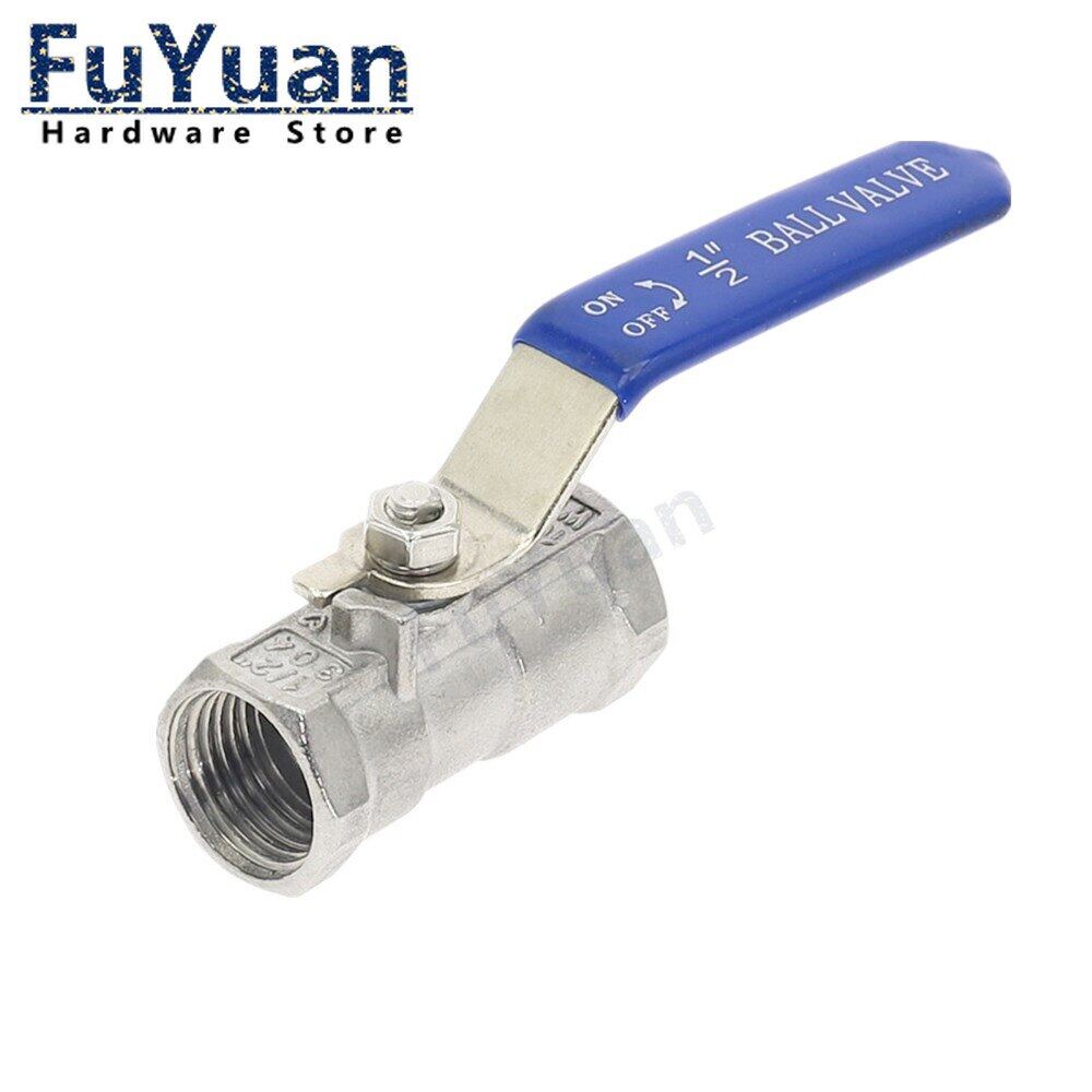 1Pcs Ball Valve SS 304 Stainless Steel Sanitary Ball Valve 1/4 3/8 3/4 1 1-1/4 1-1/2 BSP Female ...