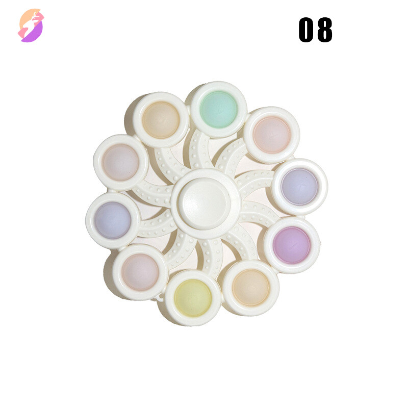 HONE Creative Fidget Spinner Decompression Toy Poratble Push Bubble ...
