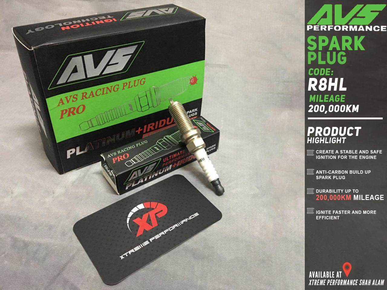 SPARK PLUG AVS PLATINUM IRIDIUM PLATINUM R8HL 4 PIECE MYVI GEN3 ALMERA ...