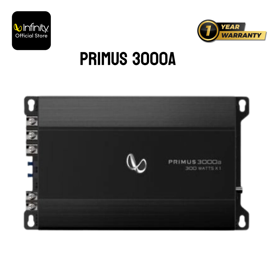 Infinity Primus 3000A Mono subwoofer amplifier — 300 watts RMS x 1 at 2 ...