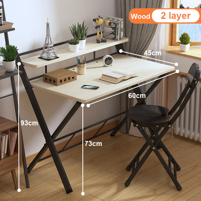 Foldable Computer Table Student study Desk Standing Bed Desk Foldable ...