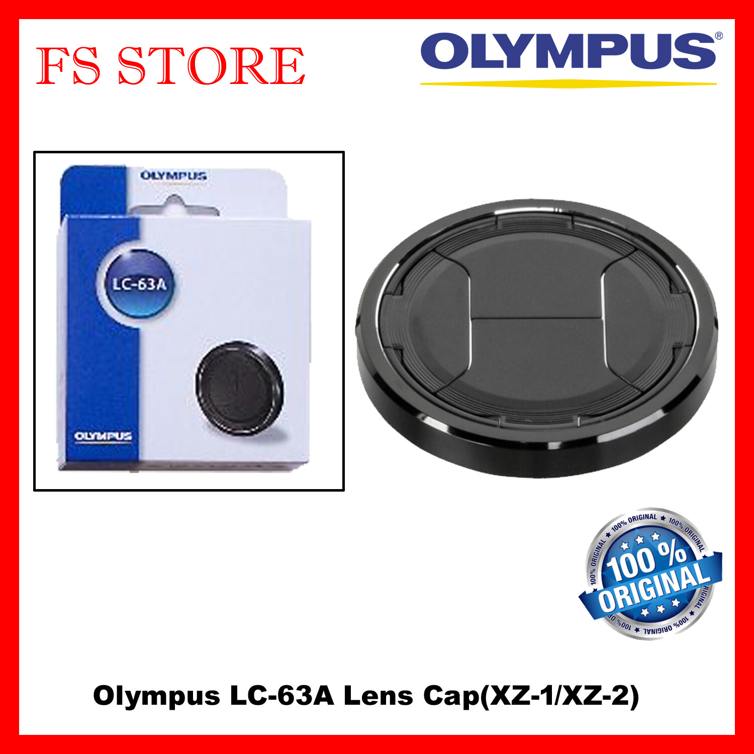 Olympus Original Malaysia LC-63A Lens Cap(XZ-1/XZ-2) | Lazada