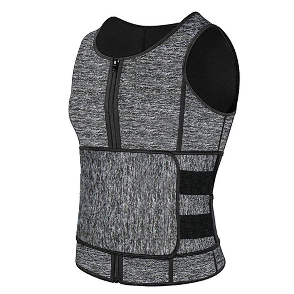 New Men Body Shaper Waist Trainer Sauna Vest Double Belt Abdomen ...