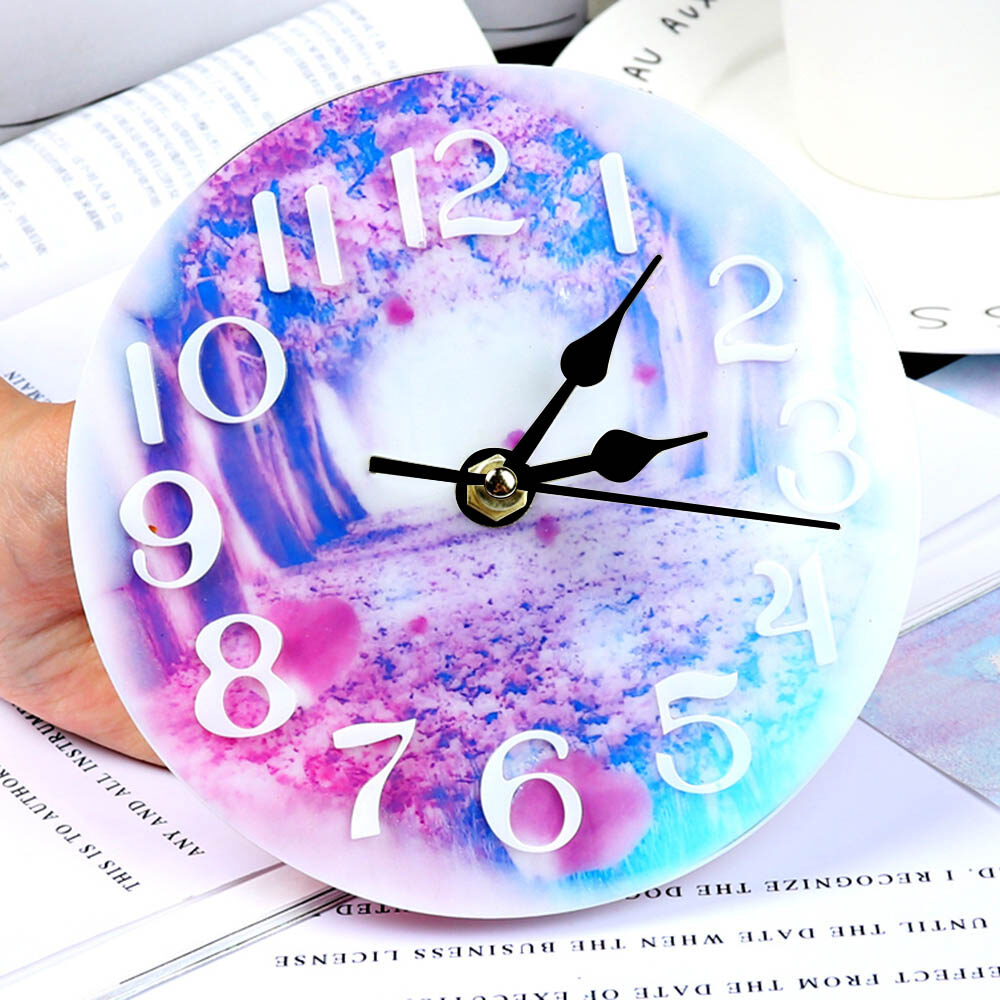 Silicone Mold Clock For Jewelry 10/15cm Small And Big Size Clock Resin ...