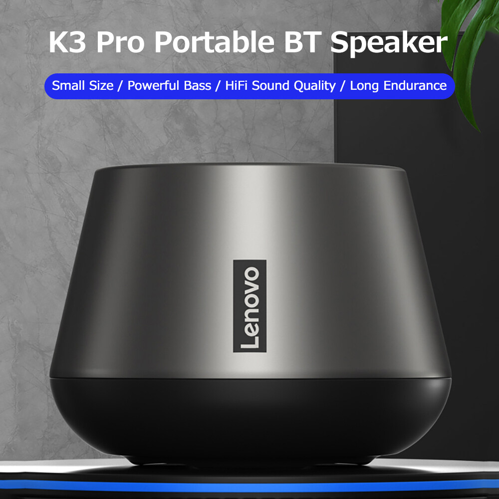 Lenovo thinkplus K3 Pro Wireless BT Speaker BT5.0 Audio Player HiFi Stereo Surround Sound ...