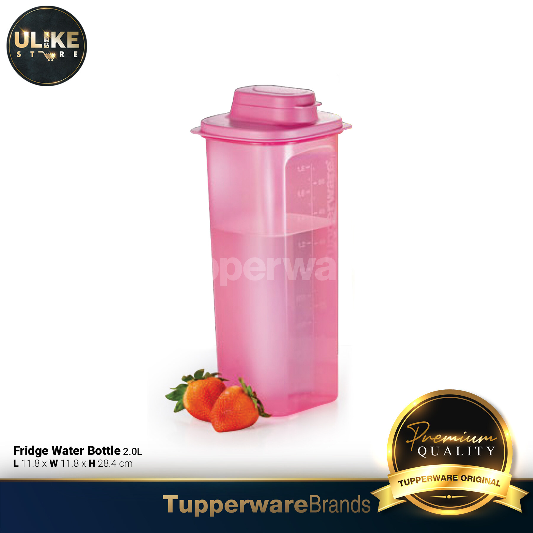 Tupperware Fridge Water Bottle / Eco Bottle / (1 unit) 2.0L 特百惠 冰箱环保水瓶 ...