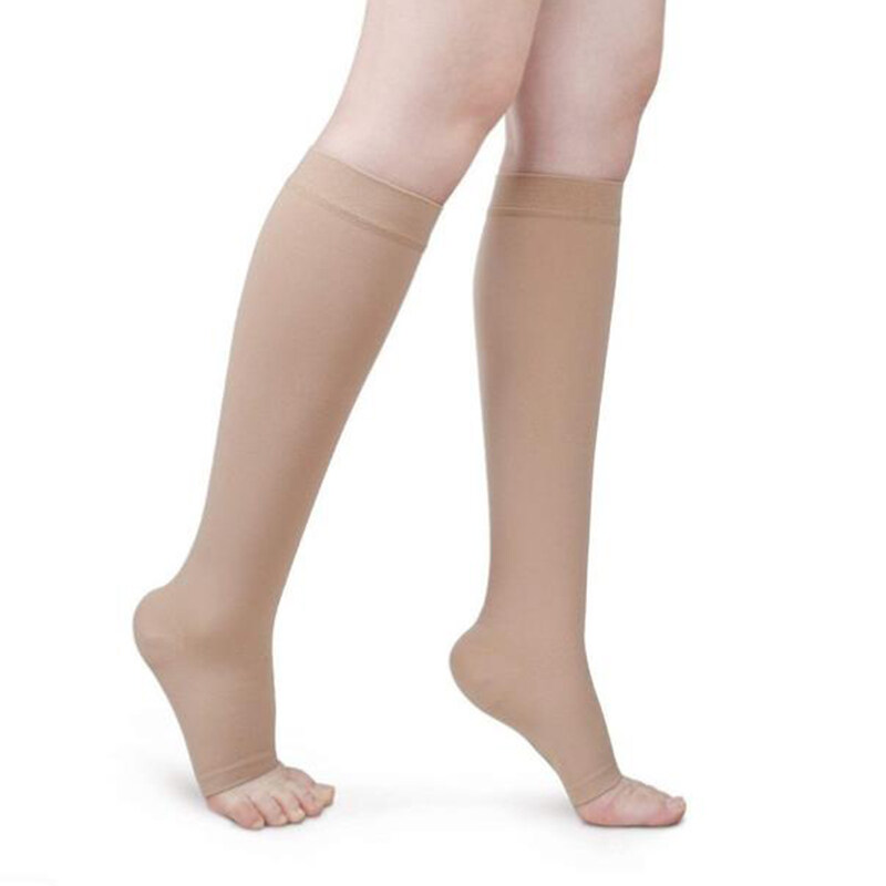 AngelCity 1pair Below Knee Support Stockings Varicose Vein Circulation ...