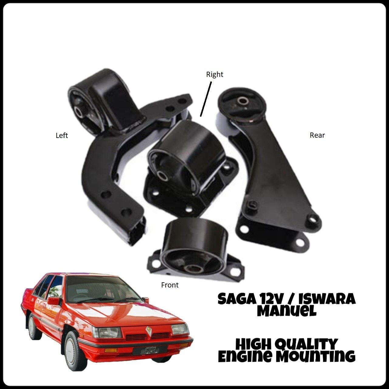 High Quality OEM Engine Mounting Kit Set - Proton Saga 12v / Iswara ...
