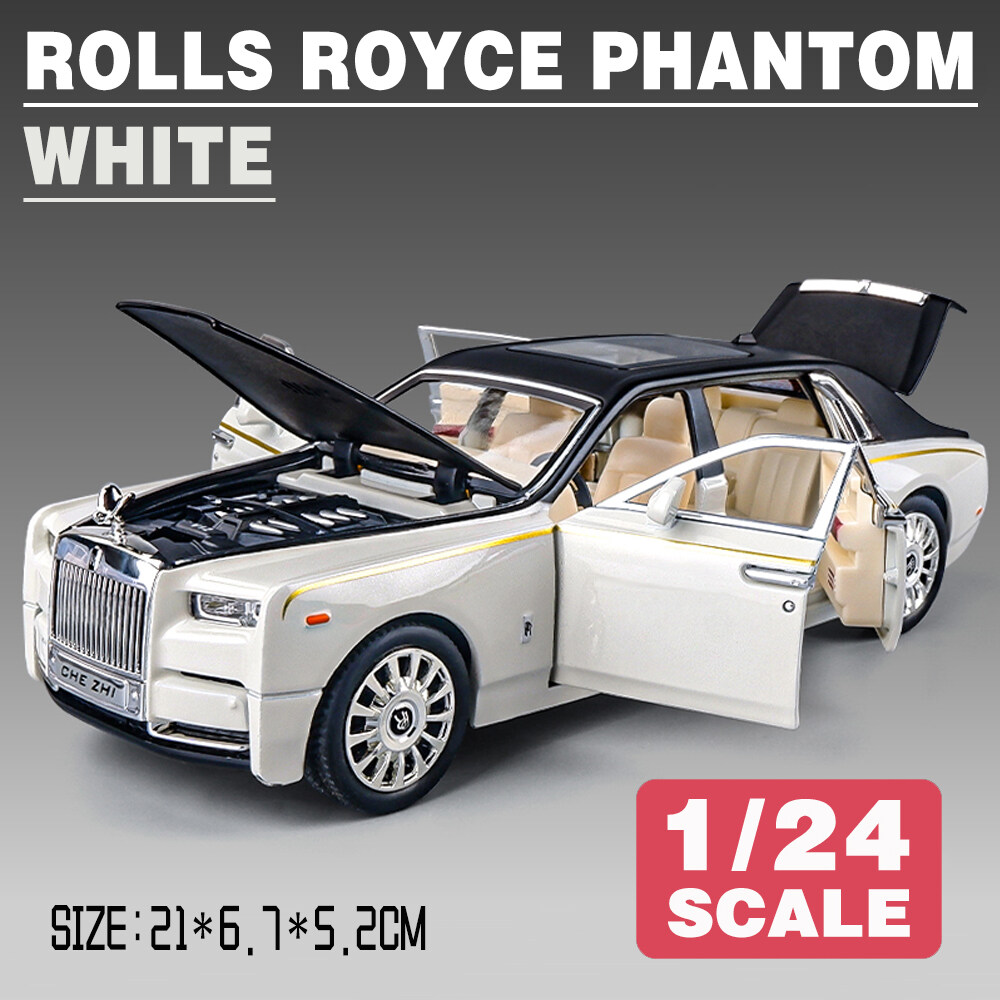 LEO 1:24 Rolls-Royce Phantom Toy Car Model Metal Alloy Diecast Car Toys ...