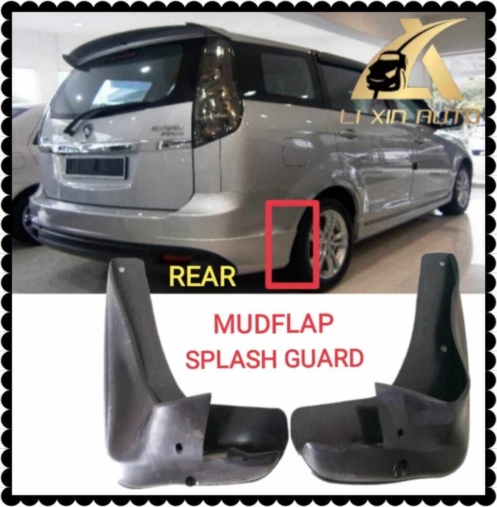 1 SET 2 PCS PROTON EXORA FRONT/ REAR MUDFLAP SPLASH GUARD ( BELAKANG ...