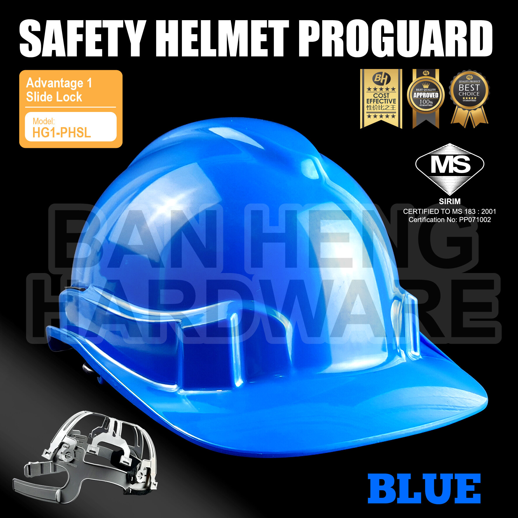 Advantage Proguard Industrial Safety Helmet Sirim Certified to MS 183 : ...