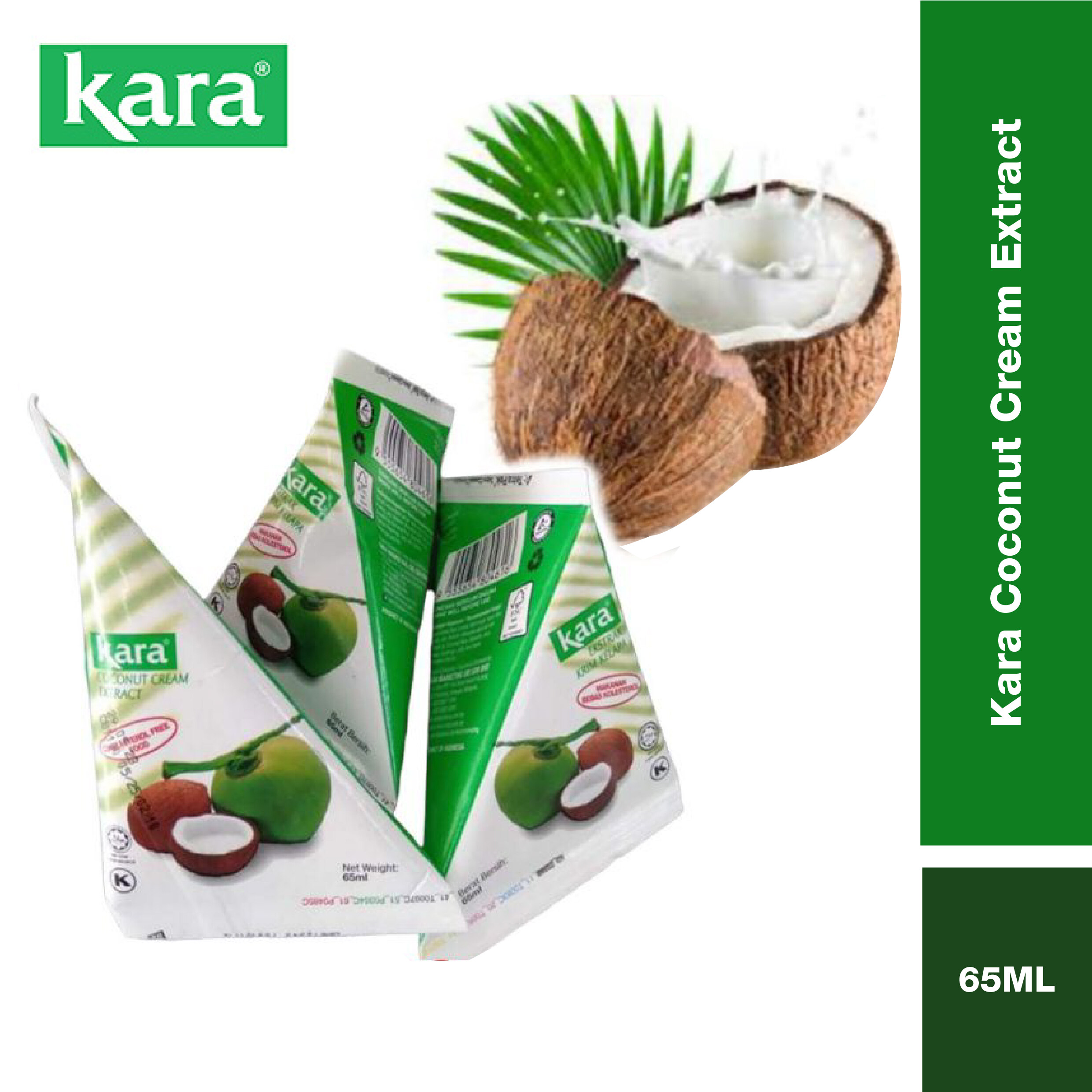 Kara Coconut Cream Extract Santan 65ml Mini Pack Lazada