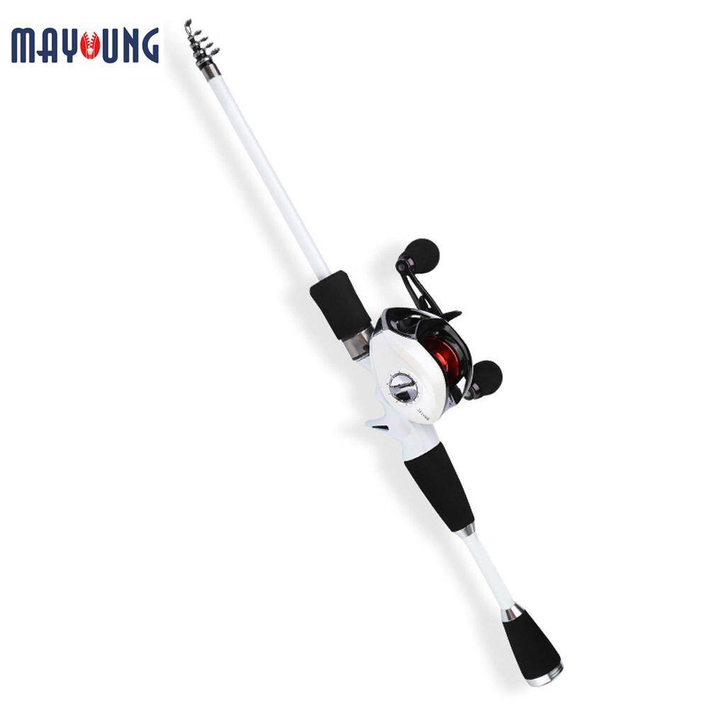 Mayoung คาร์บอนไฟเบอร์ Lure เบ็ดตกปลาด้วย Low-Profile Reel ที่วัดระดับ ...