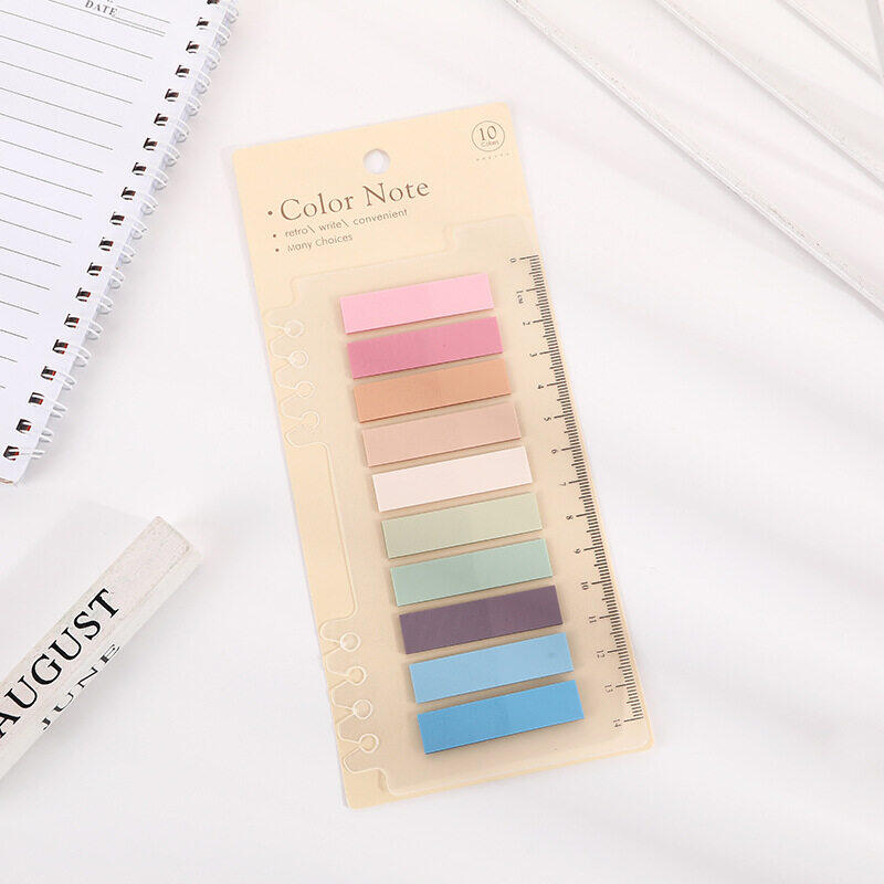 200 sheets/pack Morandi lucency Sticky Notes Page Markers Planner Tab ...