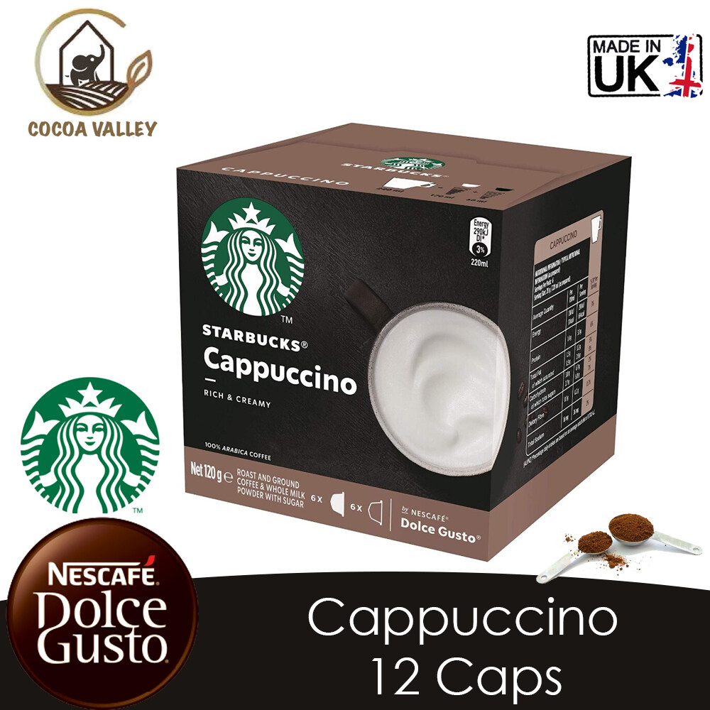 Starbucks Dolce Gusto Cappuccino 12 Caps (Made in EU) | Lazada