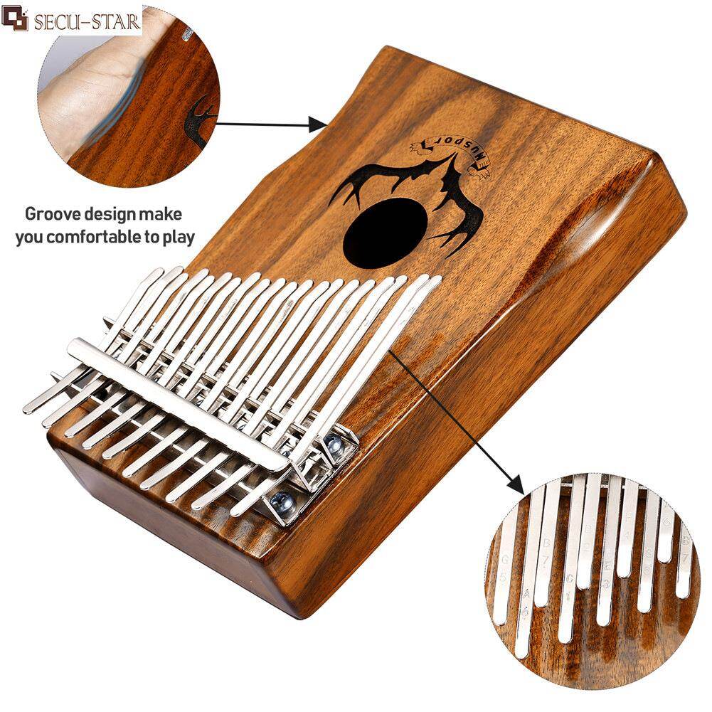 SECU-STAR 20 Key Kalimba Finger Piano Double-layer Acacia (Koa) Wood ...