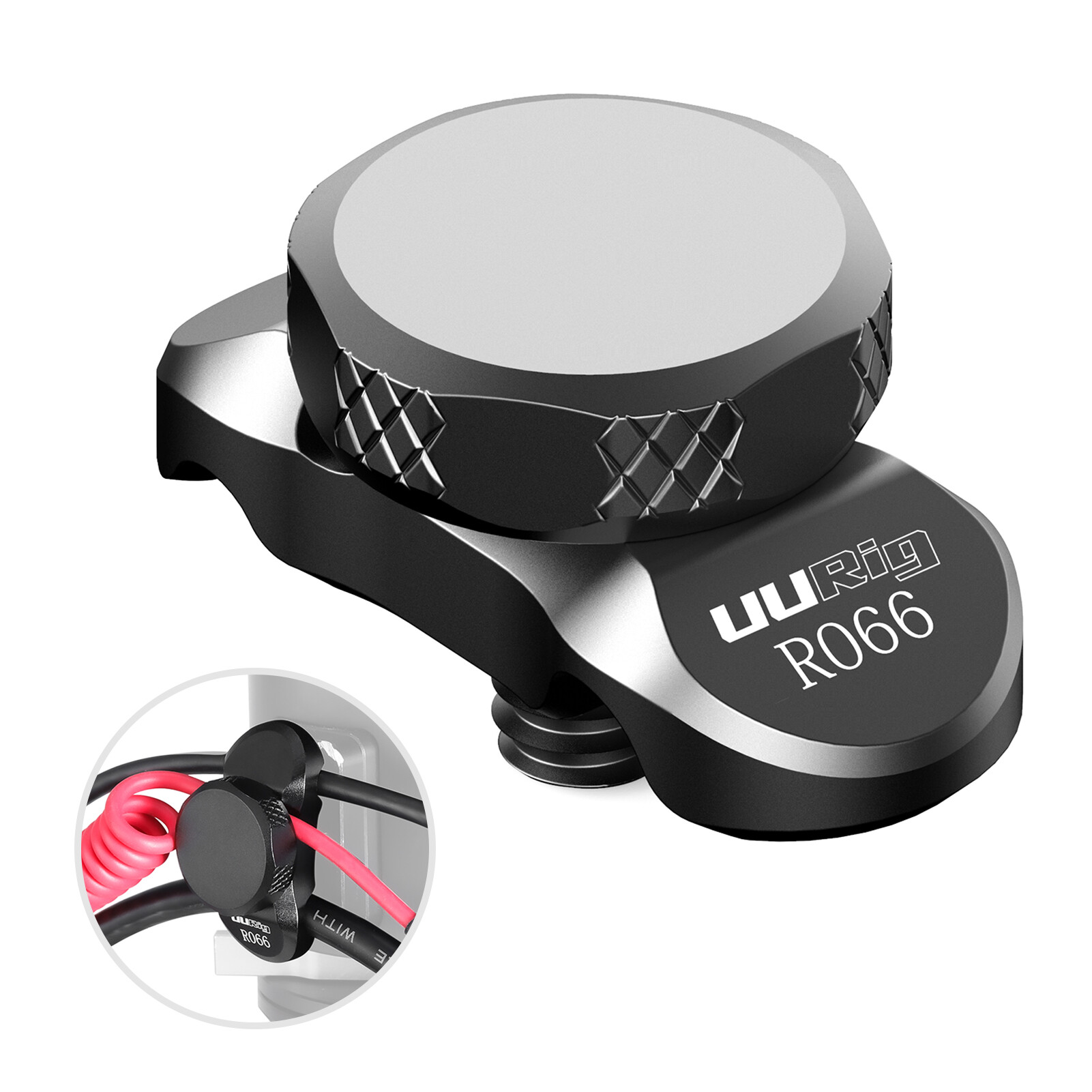 UURig R066 Universal 1/4 Inch Screw Microphone Cable Holder Lock Metal ...