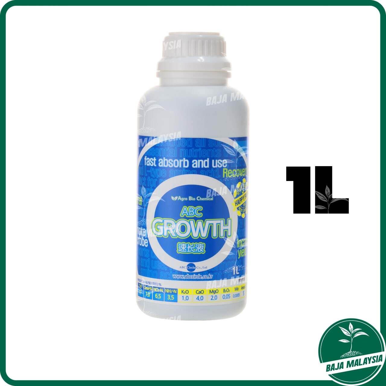 ABC Growth 1 Liter Plant Growth Fertilizer Fertigation Manure Baja ...