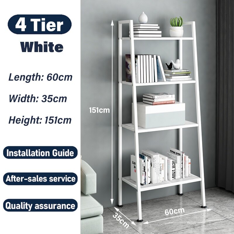 LALA 4Tier Shelf Shelves Storage Rack Besi Book Shelf Office Living ...