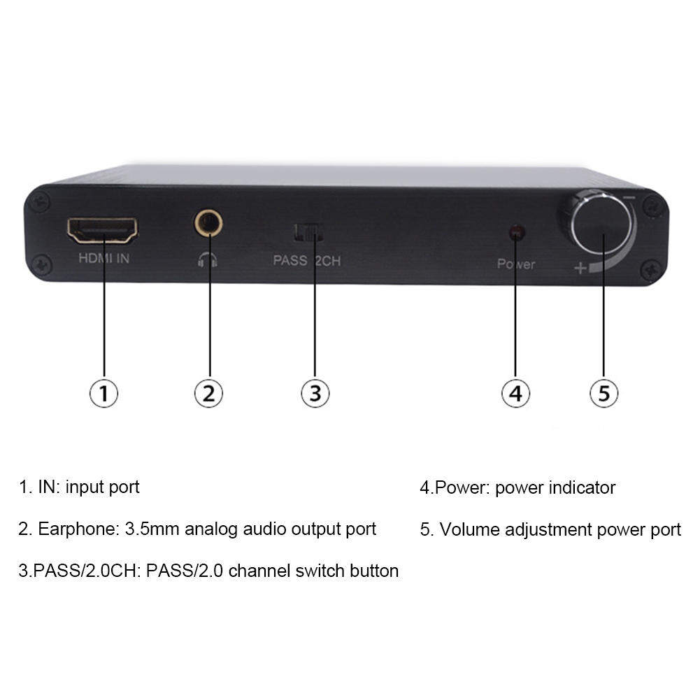 HDMI Audio Extractor Decoder ConverterสำหรับDolby Support 4K 5.1CHสาม ...