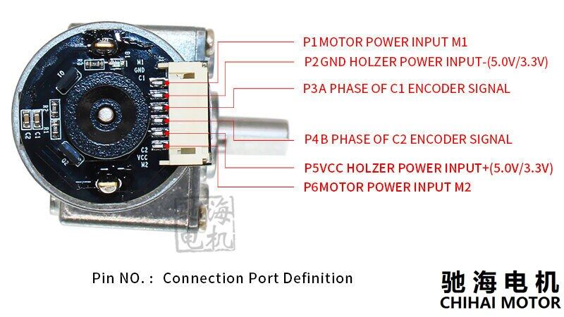 ChiHai Motor CHW-GW4058-3162 Hall Encoderล้อหนอนและWorm Reduction ...