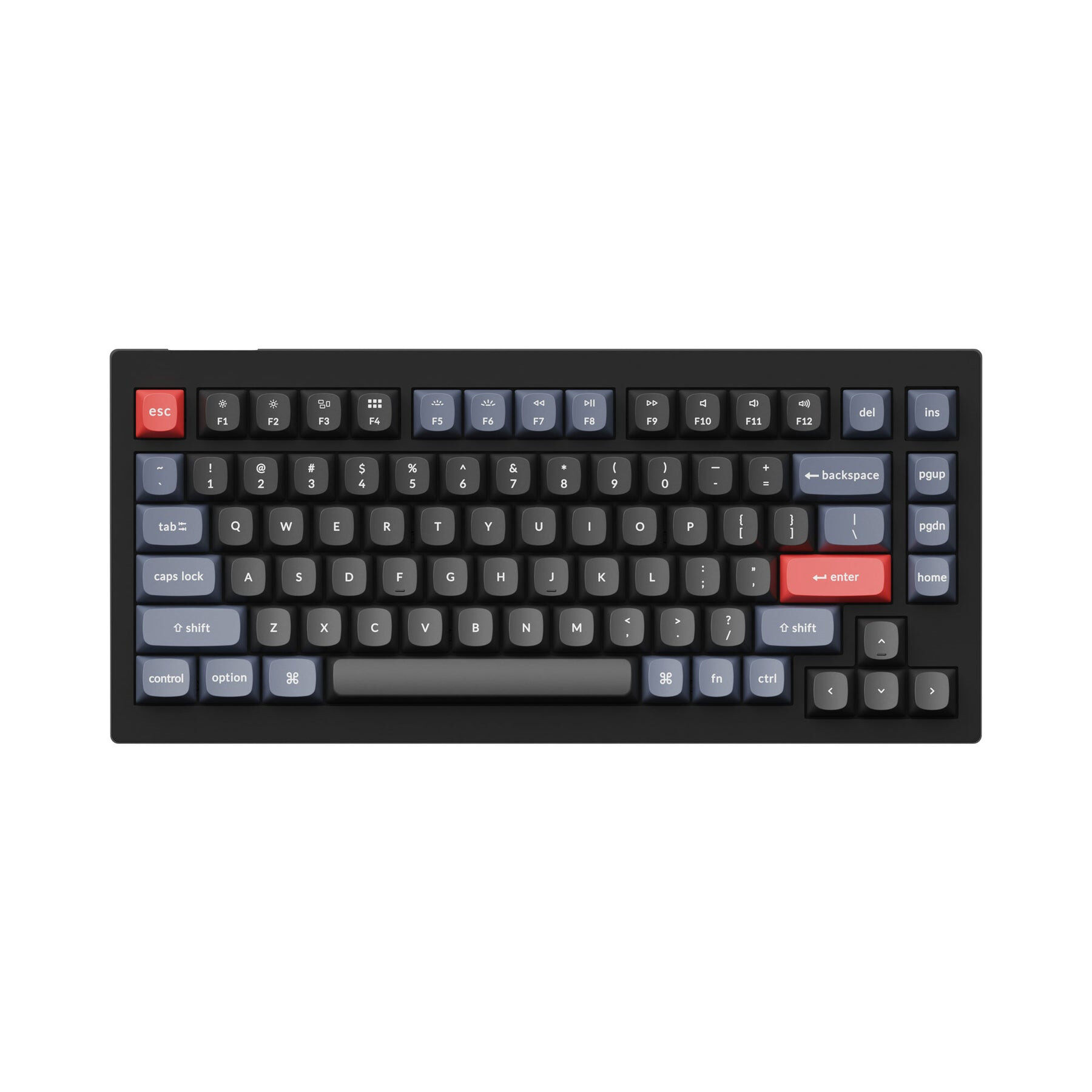 Original Keychron V1 RGB Mechanical Keyboard 75 Keys wired mechanical ...