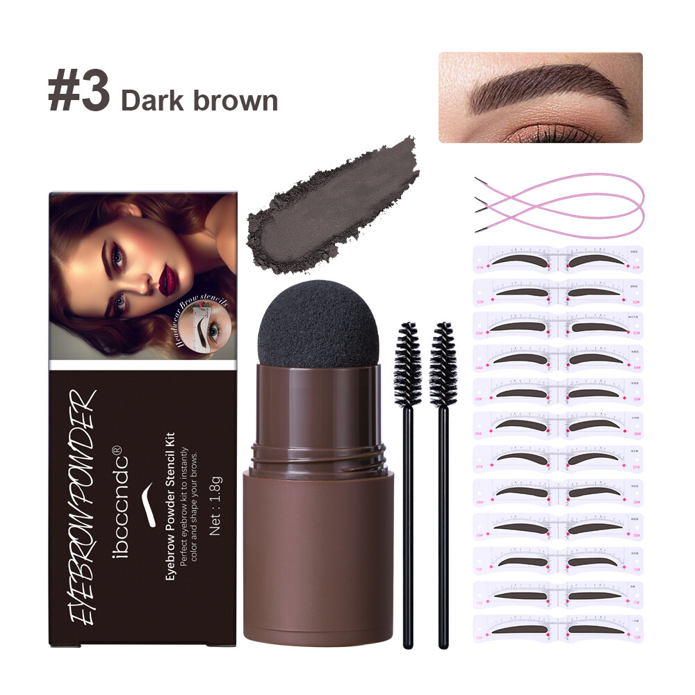 IBCCCNDC New Eyebrow Powder Set One Step Eyebrow Stamp Shaping Kit Eye ...