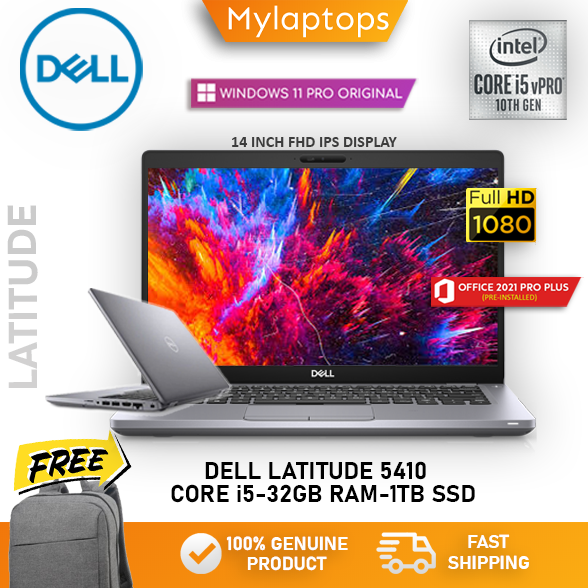 DELL LATITUDE 5410 [CORE i5-10TH GEN / UP TO 32GB RAM & 1TB SSD] 14 ...