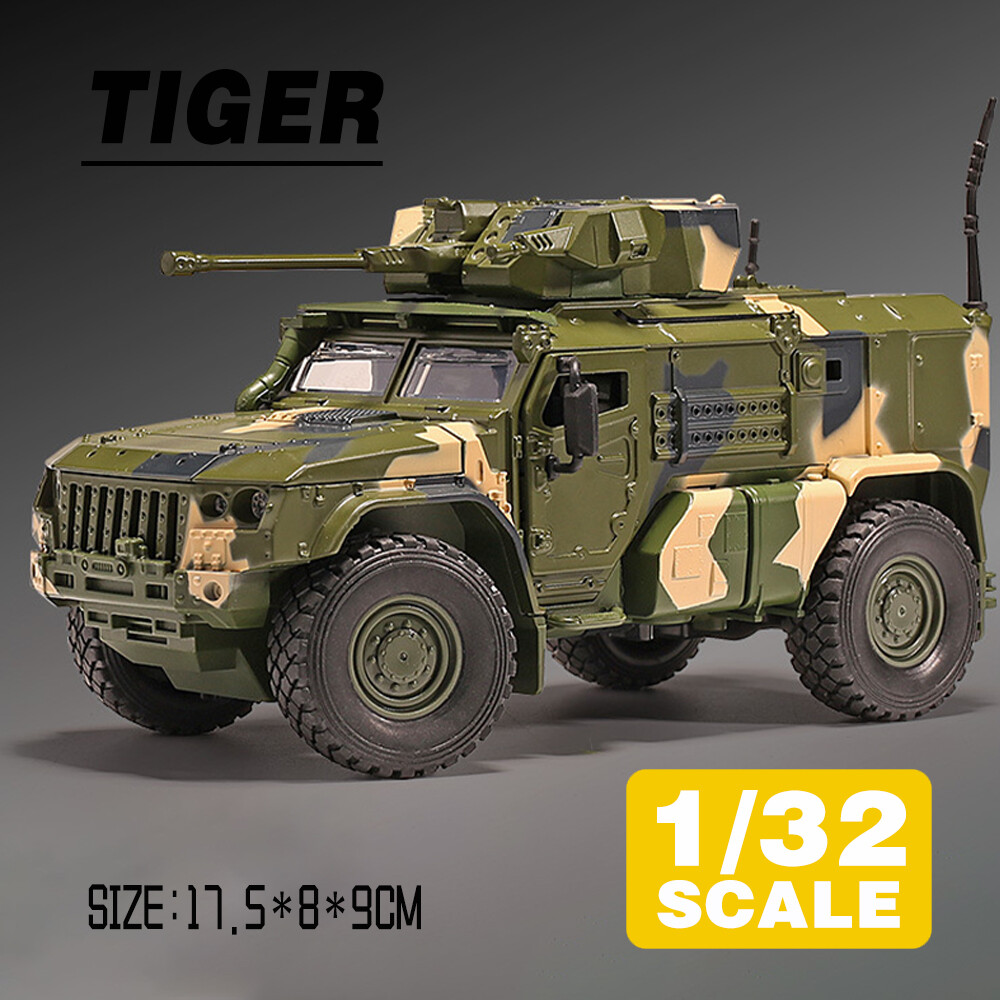 LEO 1:32 Alloy Metal Tiger Armored Car Truck Model Diecasts Off-road ...