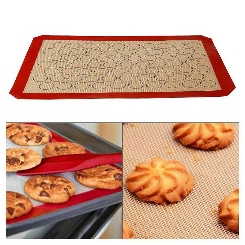 MUXI Nonstick Silicone Mat Baking Oven Pastry Liner Macaron Cake Sheet ...