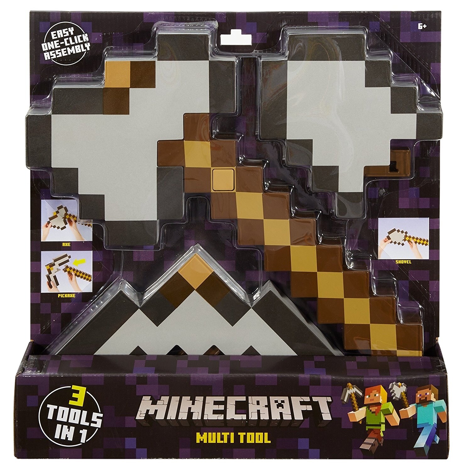 Official Minecraft my world toys and equipment surrounding the triad ...