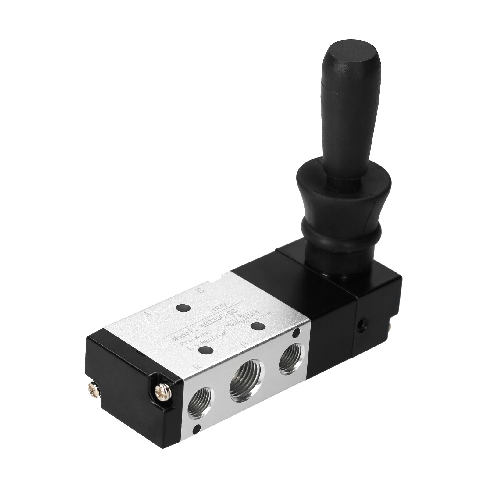 Pneumatic 3/8'' PT 5 Way 3 Position Air Hand Lever Operated Valve ...