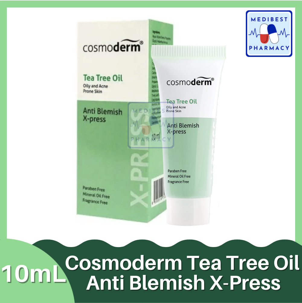 [NEW PACKAGING] Cosmoderm Tea Tree Oil Anti-Blemish X-Press (10mL) | Lazada