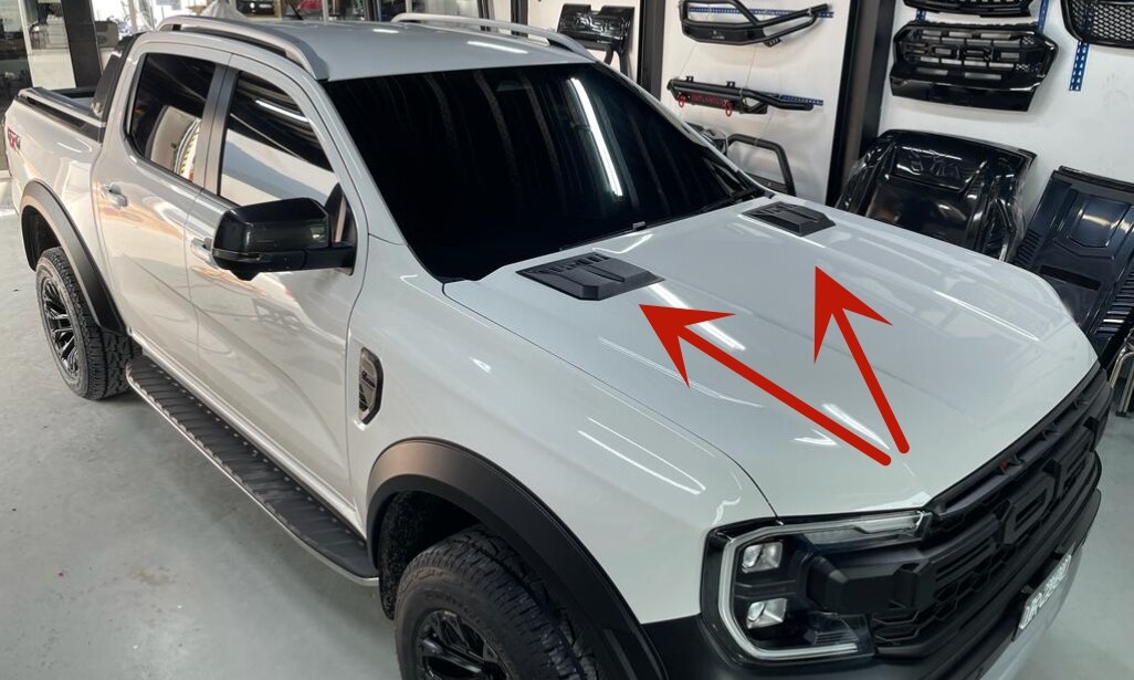 Raptor Style Bonnet Scoop For Ford Ranger T9 XL XLT XLT Plus Wildtrak ...
