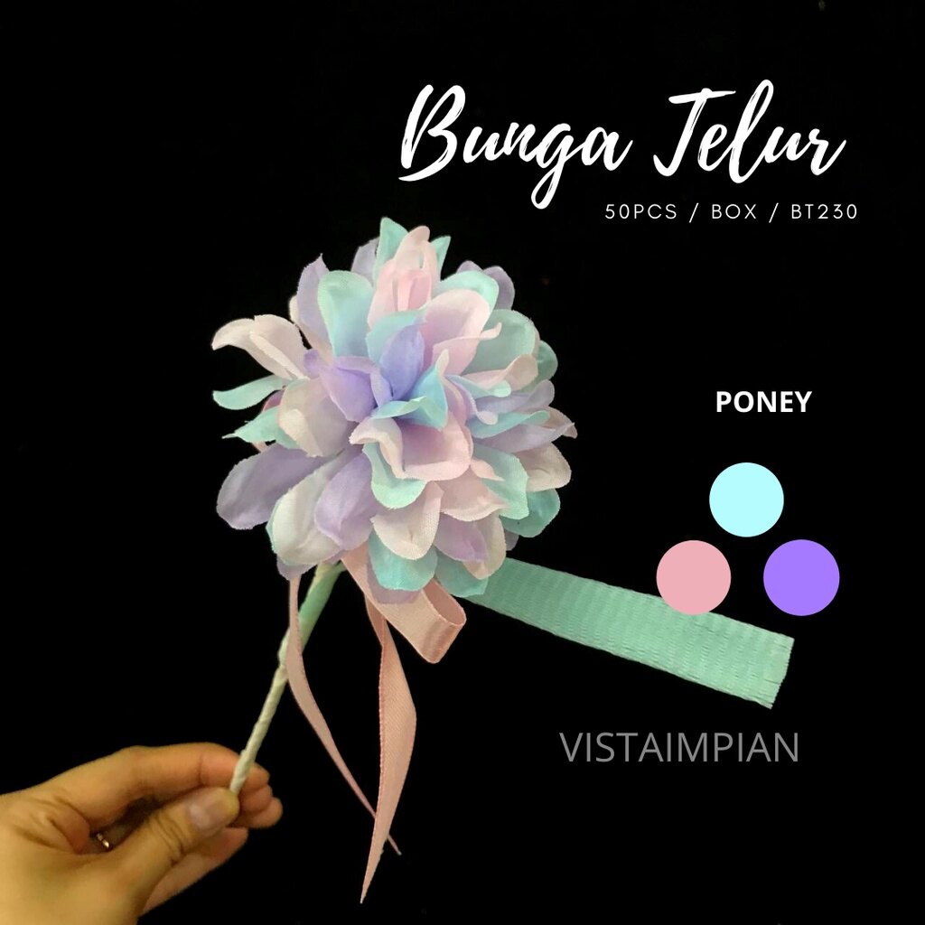 Bunga Telur Kembang | Kawin Tunang Aqiqah | Bunga Telur pastel color ...