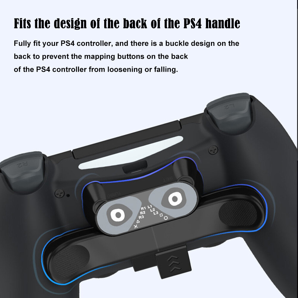 เกมคอนโทรลเลอร์ตัวยึดปุ่มด้านหลังสำหรับ Playstation 4 Back Key Extender ...