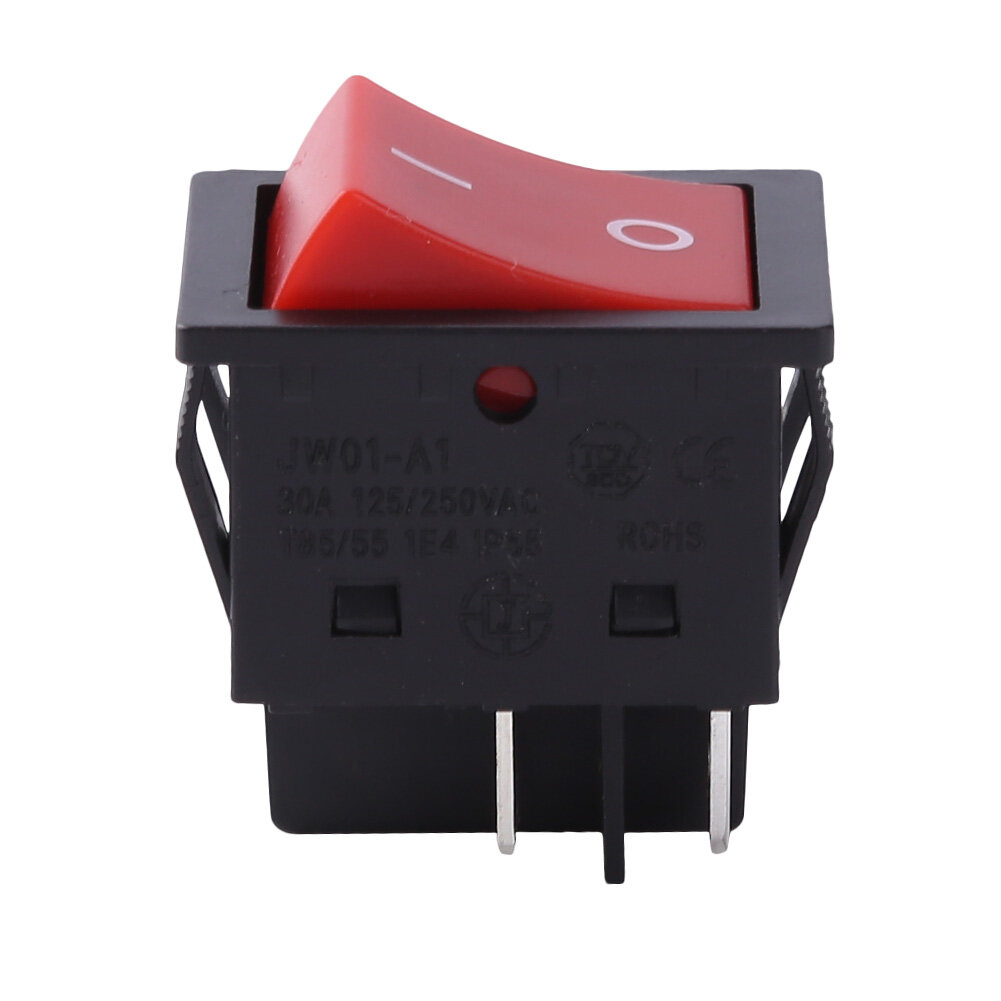 GS11021-01 Snap in Push Button Switch 4 Pin 30A ON/OFF Toggle Rocker ...