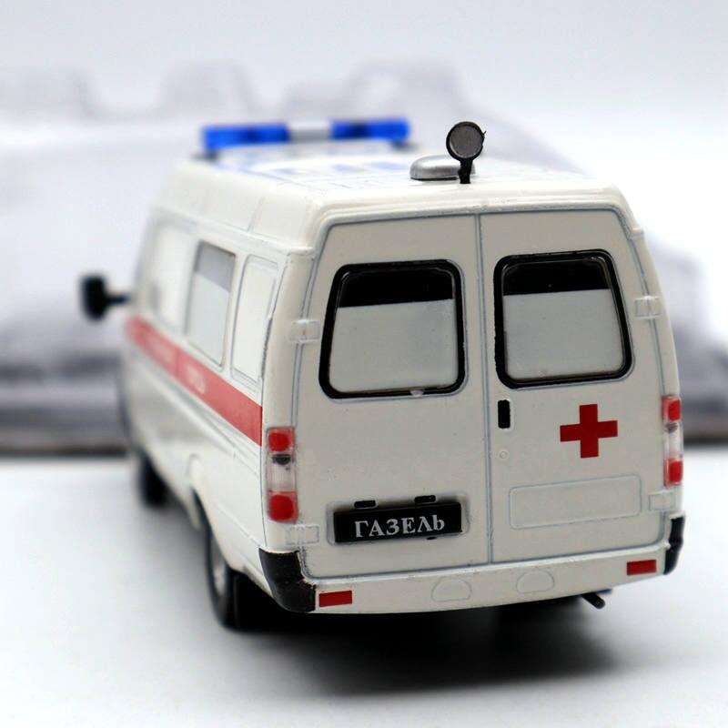 Deagostini 1:43 รัสเซีย Gazelle รถพยาบาลบริการยานพาหนะ #11 Gaz-32214 ...