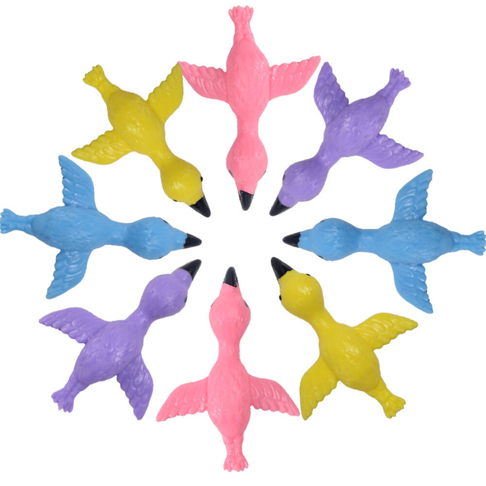 10pcs Cross Border Source Of Goods New TPR Toy Flamingo Launcher Finger ...