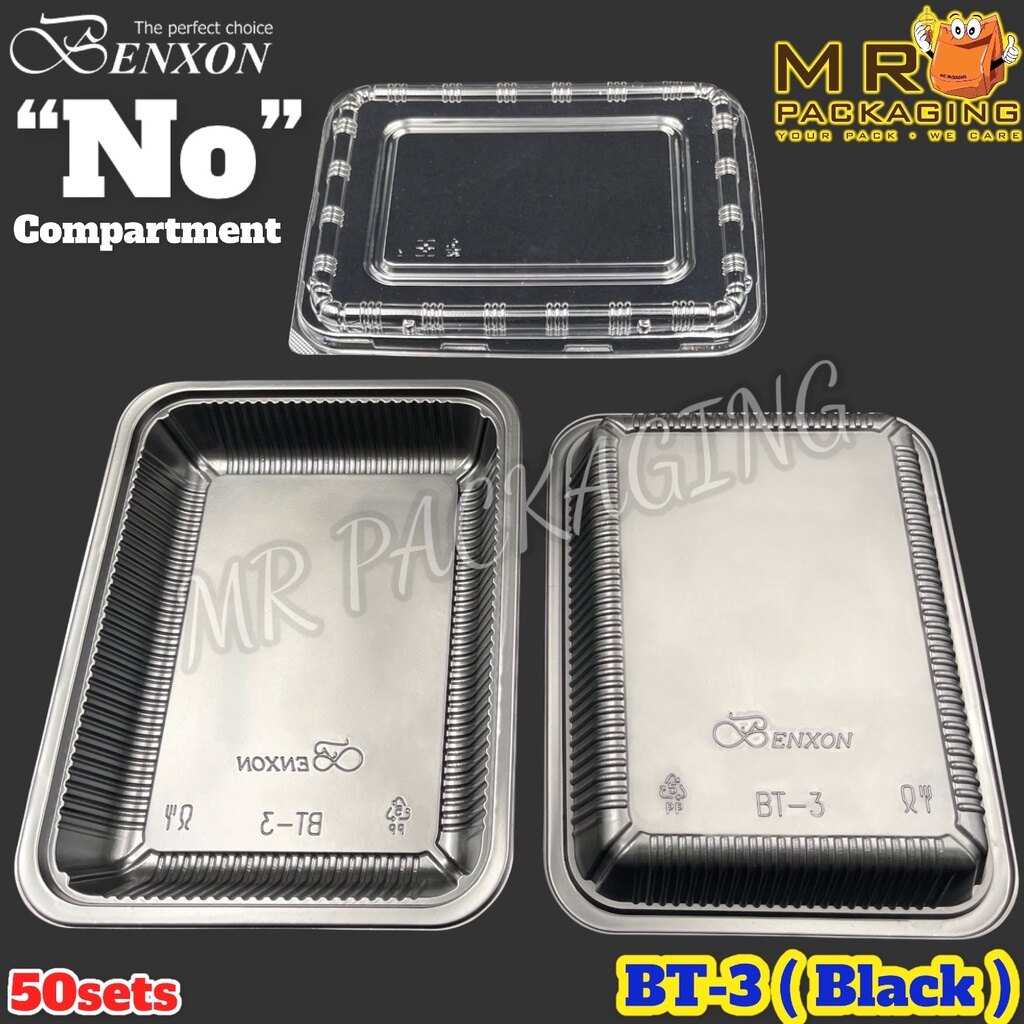 BENXON 4 / 3 / 2 / 1 Compartment Lunch Box with Lid [ 50pcs± ] BT-1 ...
