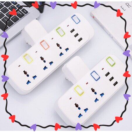𝙴𝙰𝚂𝙴𝙼𝙰𝙻𝙻 WHITE SERIES Portable Extension Trailing Socket Extension Plug Adapters | Lazada