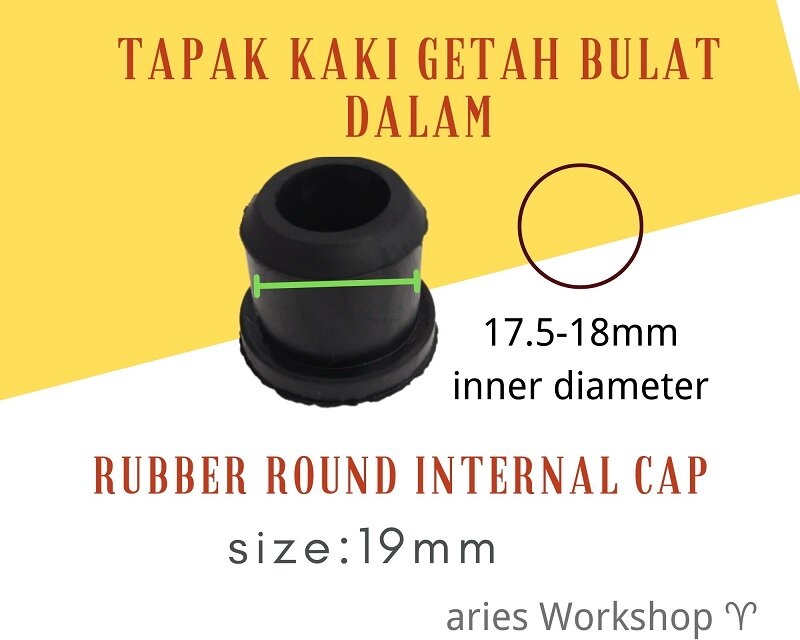 Round Internal Cap Inner Rubber Cover (Floor Protector) / Tapak Getah ...